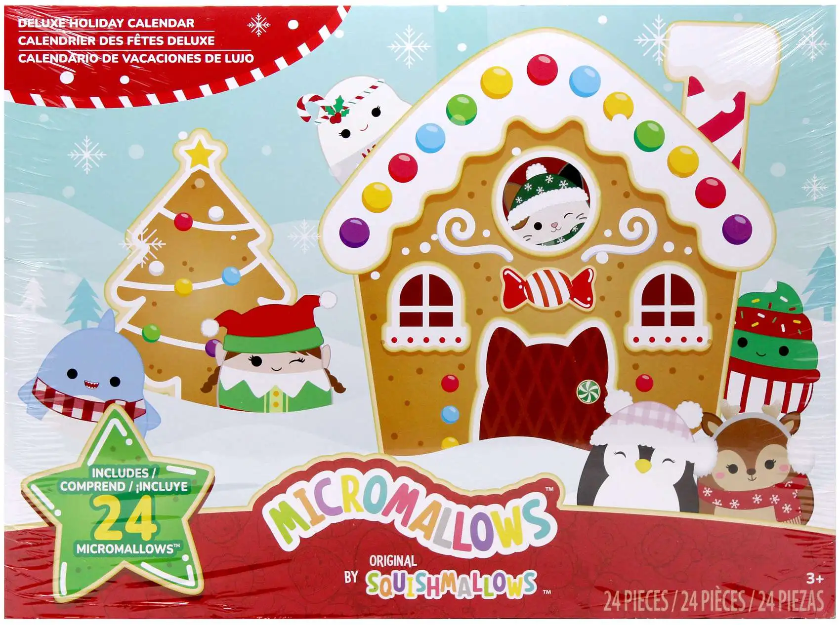 Squishmallows Micromallows Deluxe Christmas Holiday 2.5 Advent Calendar ...