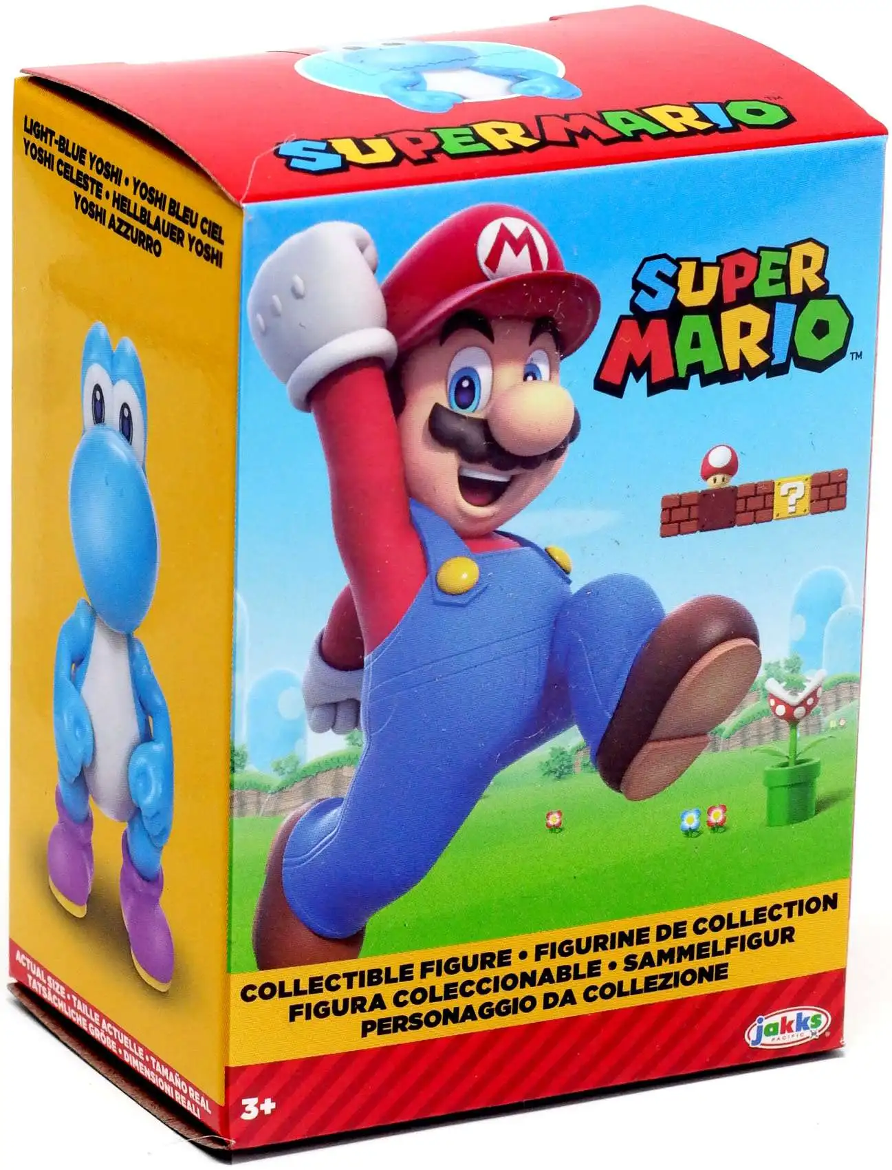 Super Mario Light Blue Yoshi 2.5 Collectible Figure Checklane Jakks ...