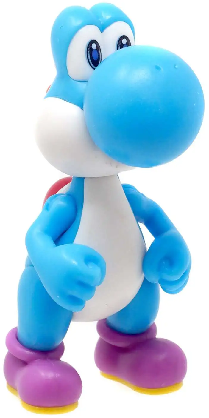 Super Mario Light Blue Yoshi 2.5 Collectible Figure Checklane Jakks ...