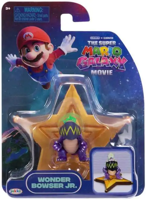 Super Mario Galaxy Movie Wonder Bowser Jr. 1.5 Mini Figure Jakks ...