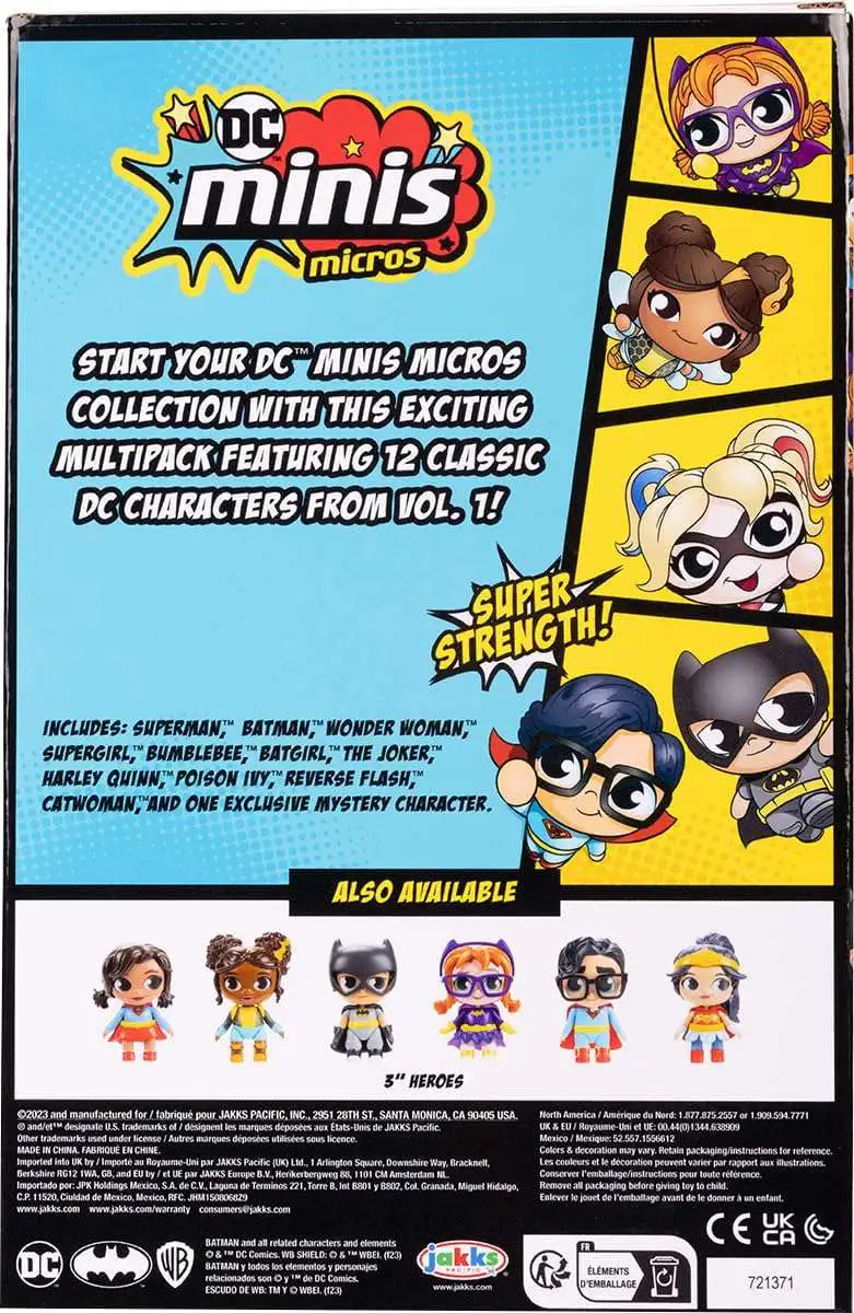 DC Mini Micros Exclusive 12-Pack Set Jakks Pacific - ToyWiz