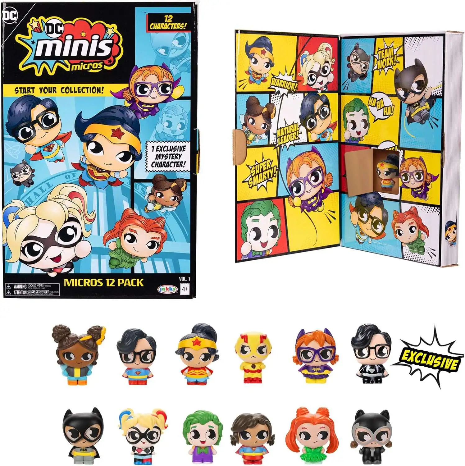 DC Mini Micros Exclusive 12-Pack Set Jakks Pacific - ToyWiz