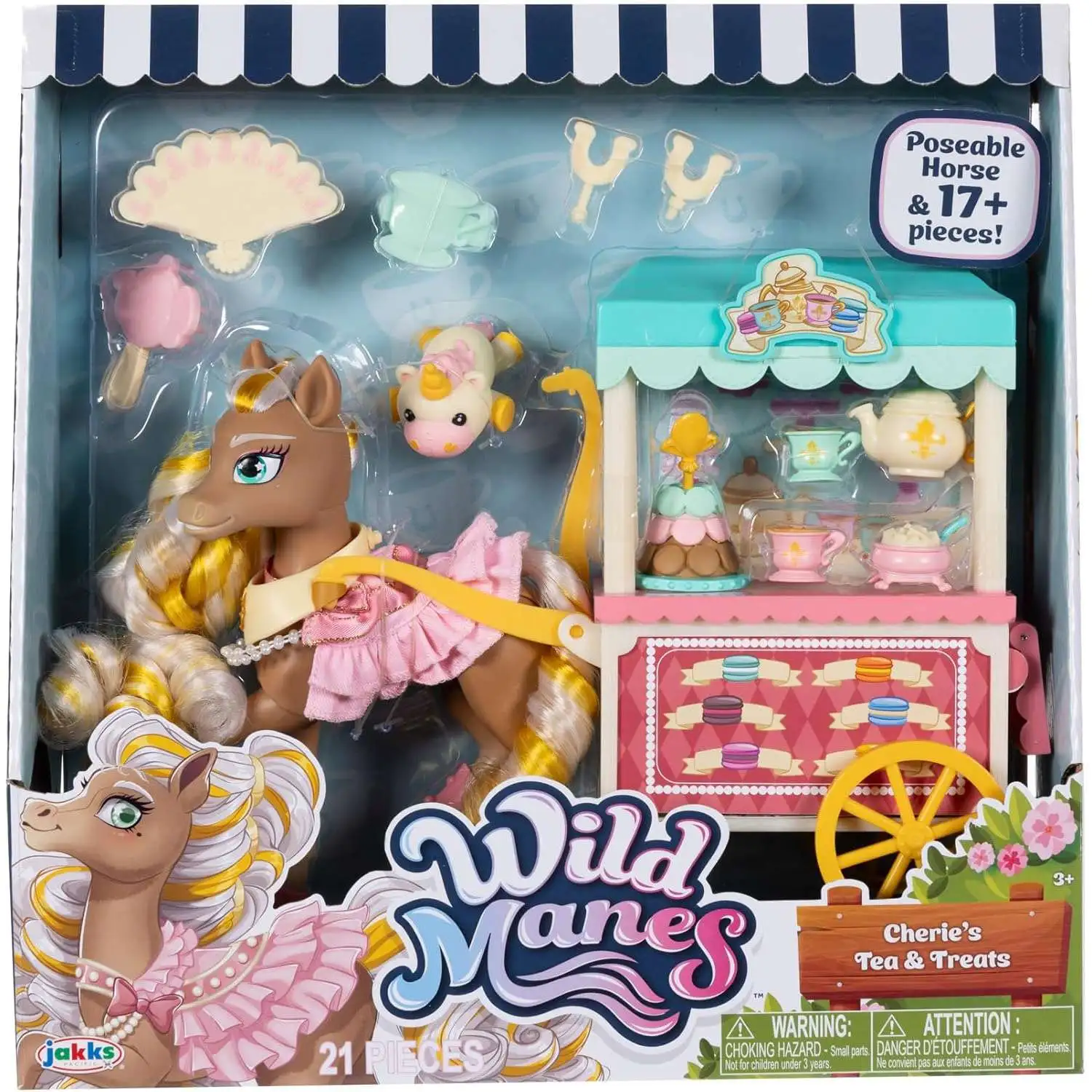 Wild Manes Cheries Tea Treats Playset Jakks Pacific - ToyWiz