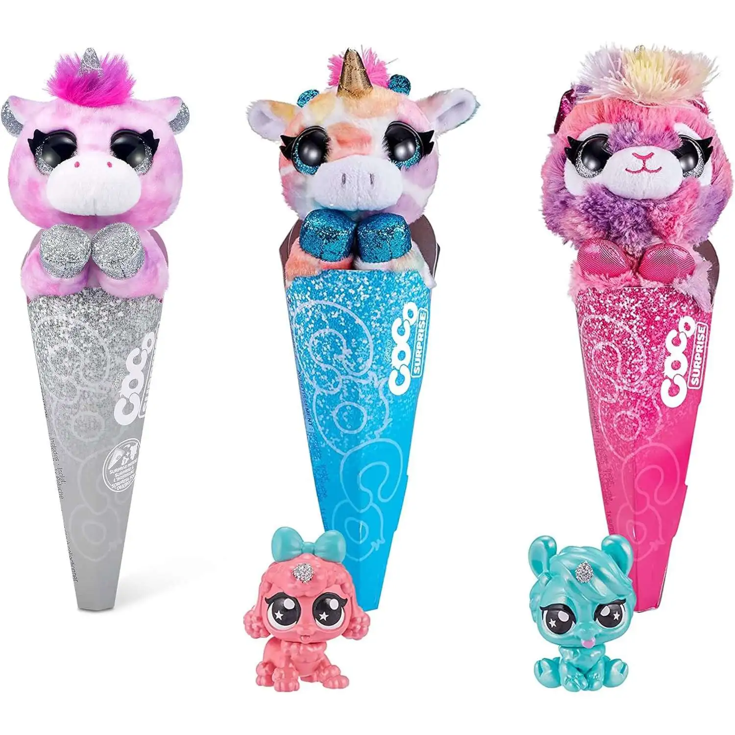 Coco Cones Surprise Fantasy Series Plush 3-Pack 3 RANDOM Plush Zuru ...