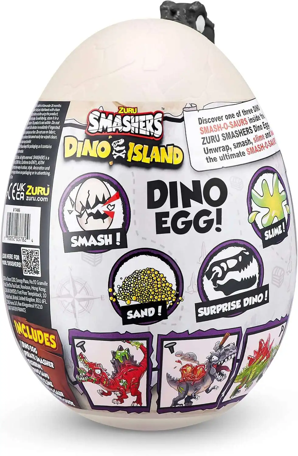 Smashers Series 5 Dino Island T-Rex MINI Mystery Egg Over 10 Surprises ...