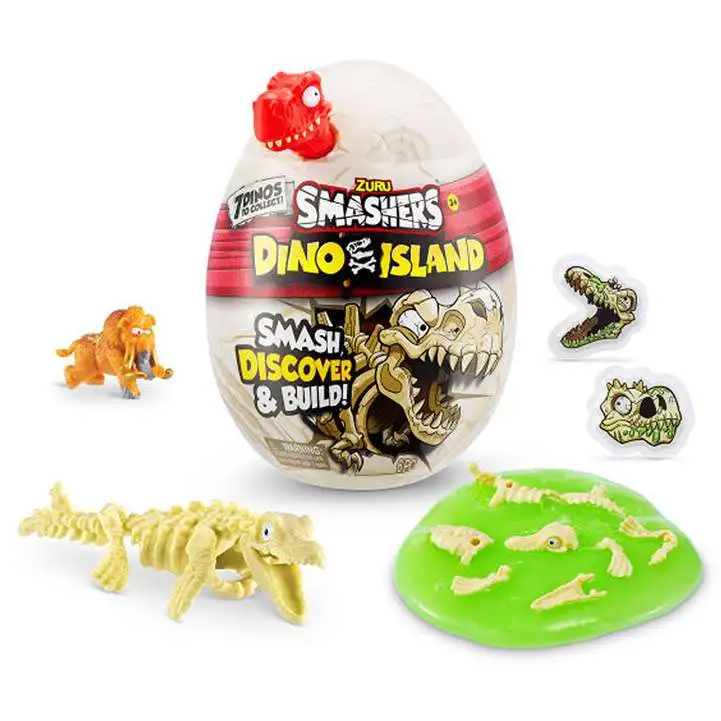 Smashers Series 5 Dino Island RED NANO Mystery Egg Zuru Toys - ToyWiz
