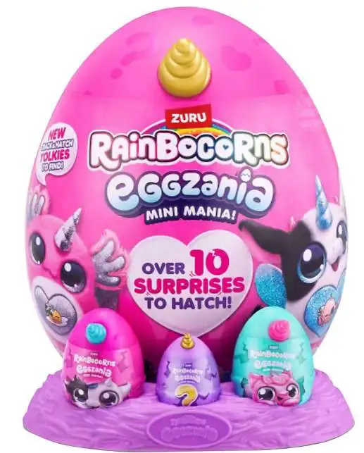 Rainbocorns Eggzania MINI Mania GOLD Horn Chick Mystery Egg Plush Over ...