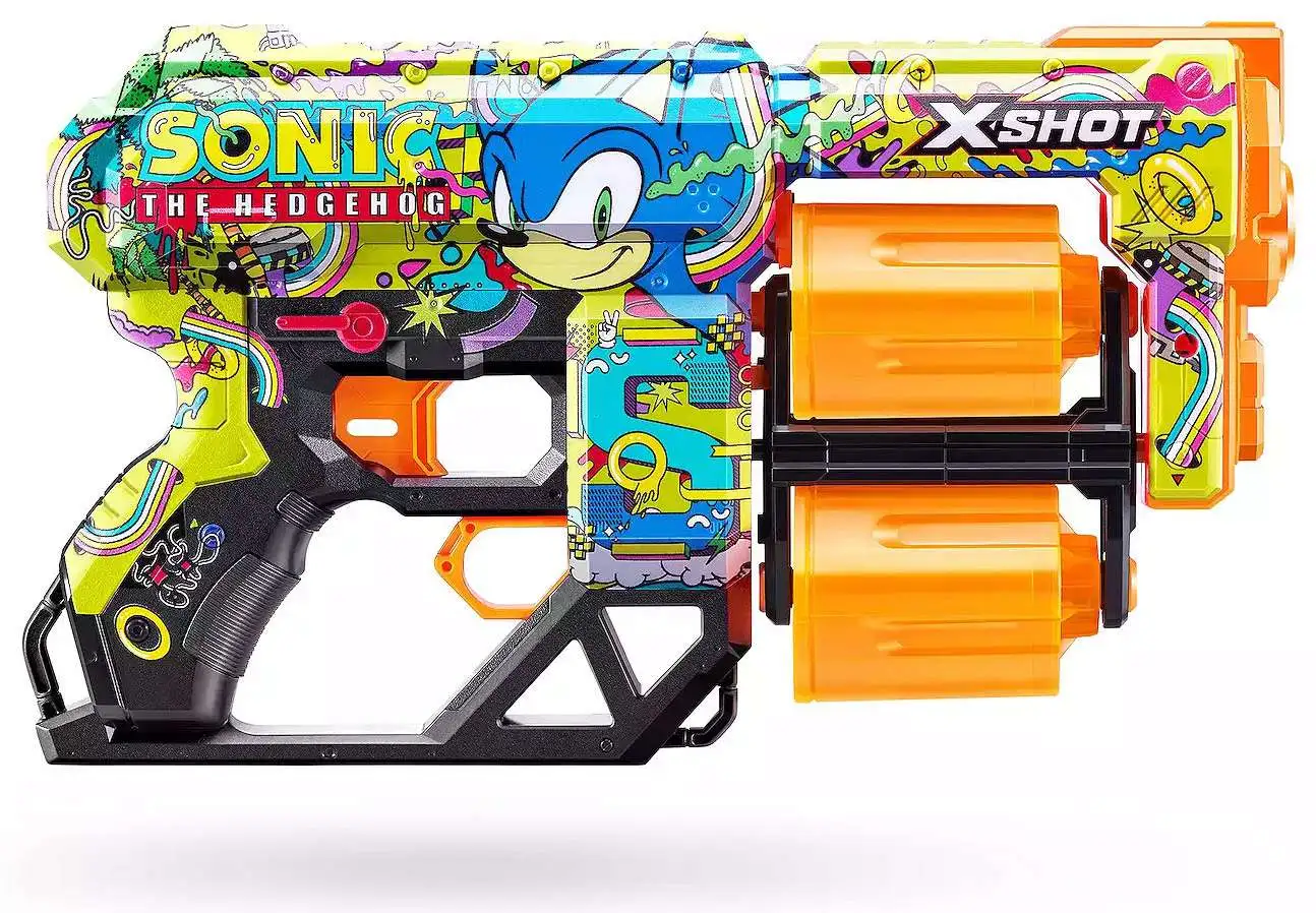 Sonic The Hedgehog X-Shot Skins Dread Hyper Spike Blaster 12 Darts Zuru ...