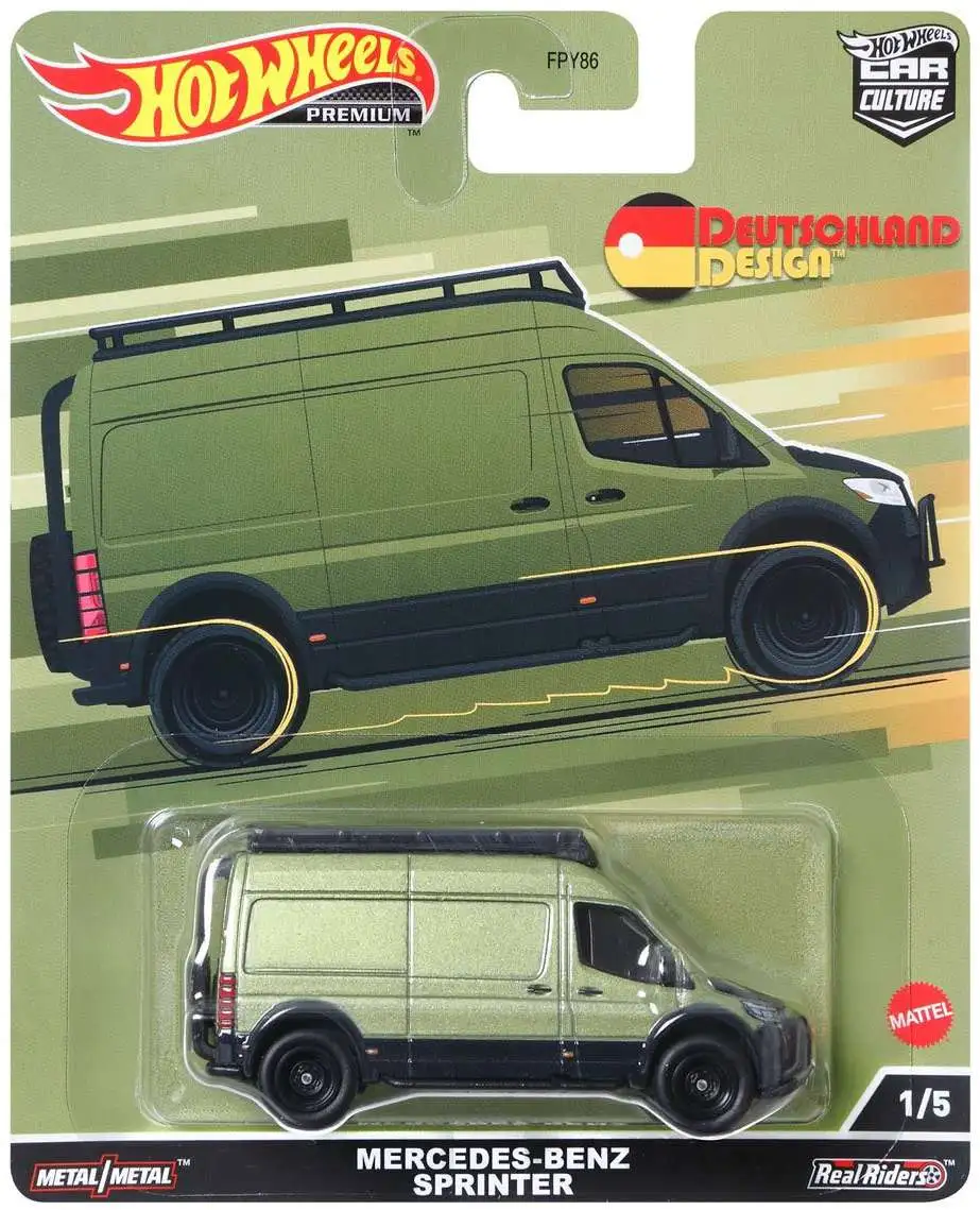 Hot Wheels Premium Car Culture Mercedes-Benz Sprinter 164 Die Cast Car ...