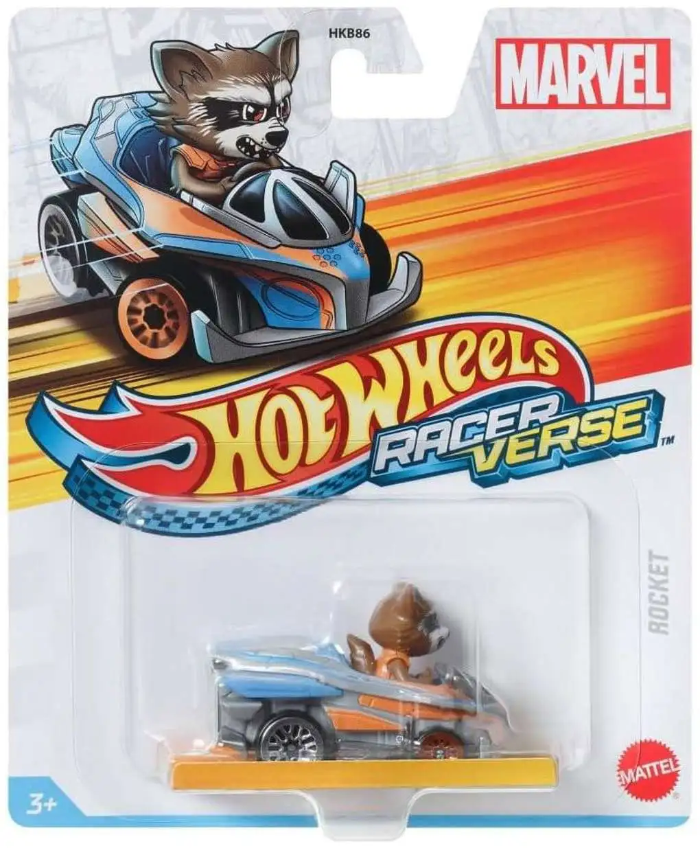 Hot Wheels RacerVerse Marvel Rocket Raccoon Die Cast Car Mattel - ToyWiz