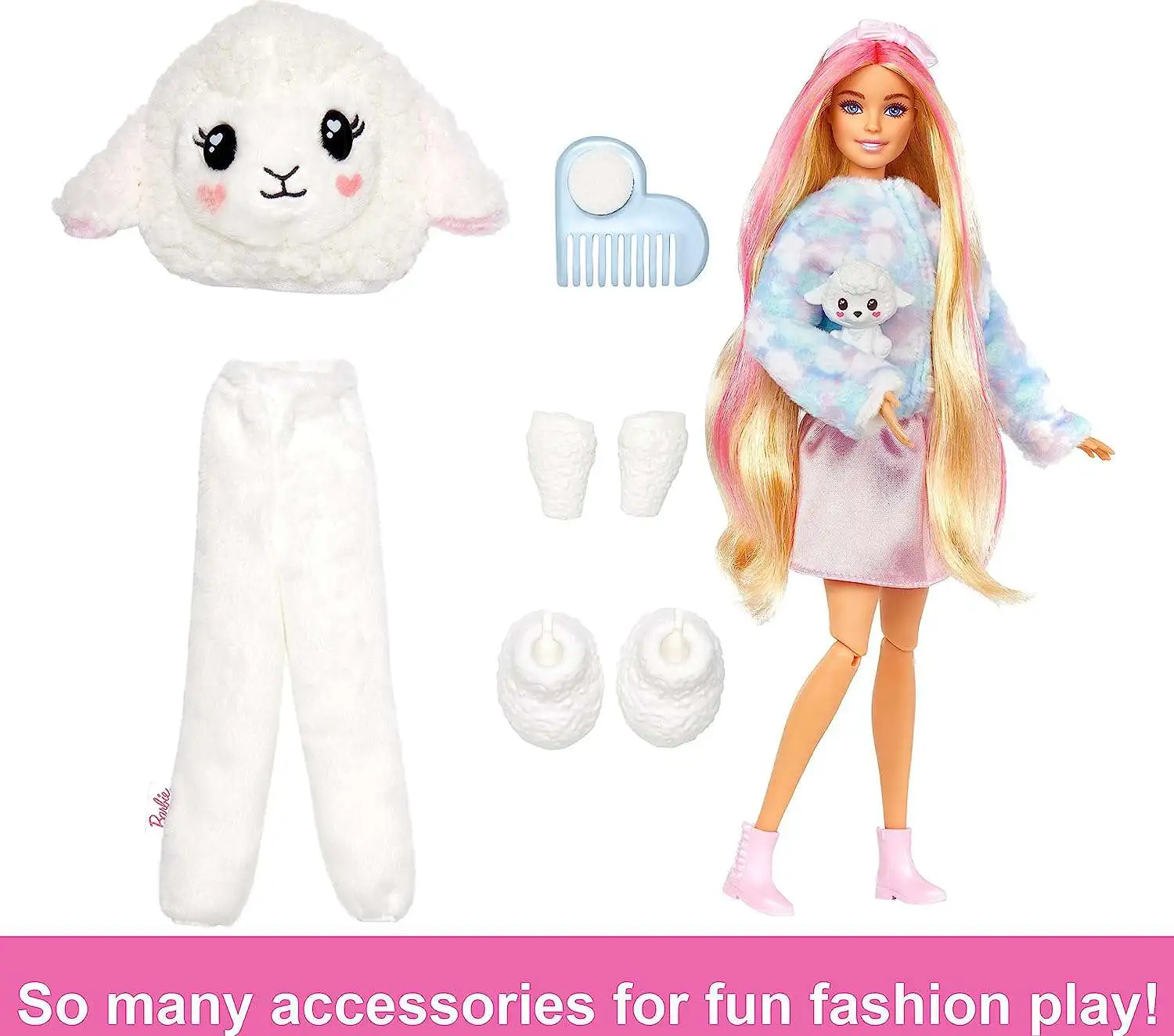 Barbie Cutie Reveal Cozy Cute Tee Series Lamb Surprise Doll Mattel - ToyWiz