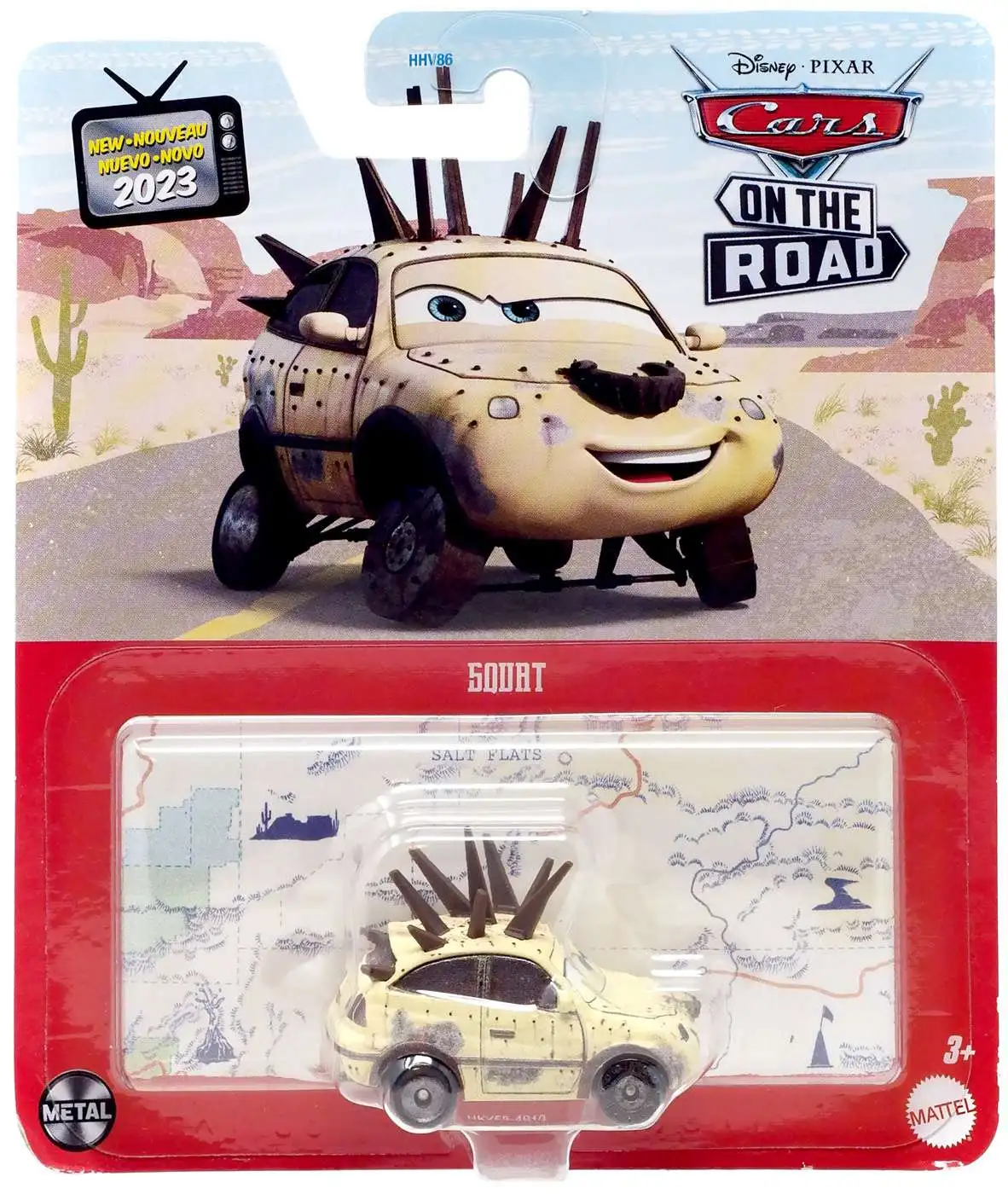 Disney Pixar Cars On The Road Metal Squat 155 Diecast Car Mattel Toys ...
