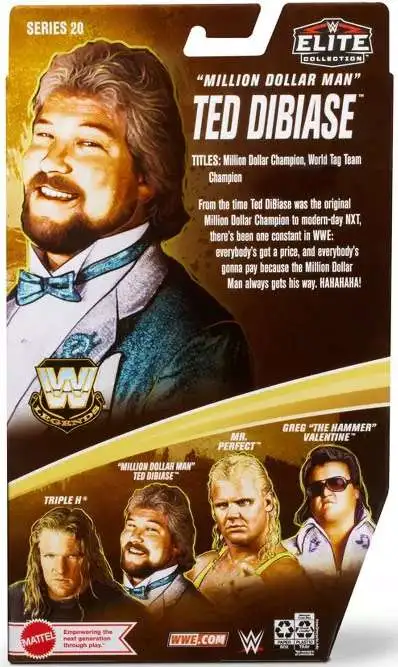 WWE Wrestling Elite Collection Legends Series 20 Million Dollar Man Ted DiBiase Exclusive 6 ...