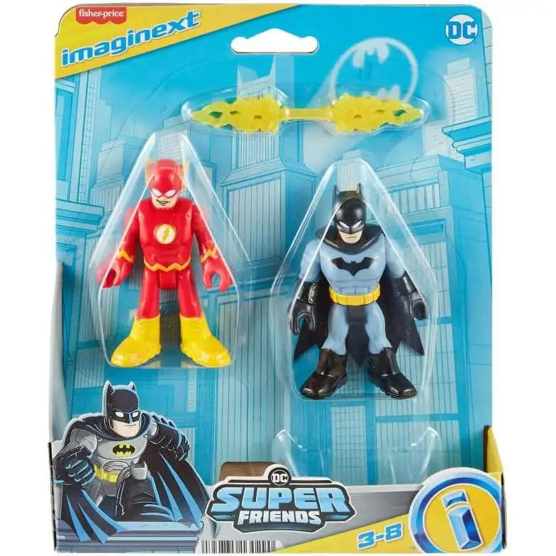 Fisher Price DC Super Friends Imaginext The Flash Batman Figure Set ...
