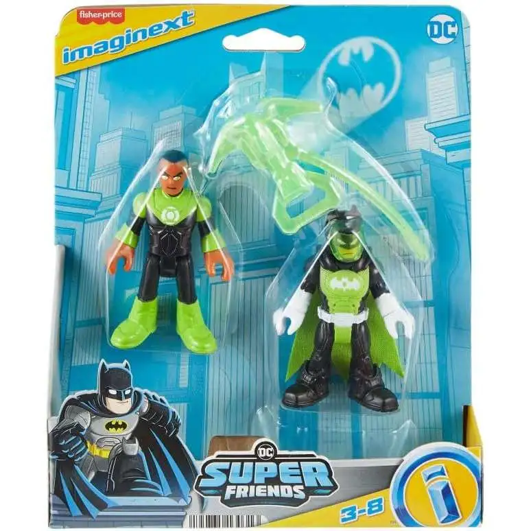 Fisher Price DC Super Friends Imaginext Batman Green Lantern Figure Set ...