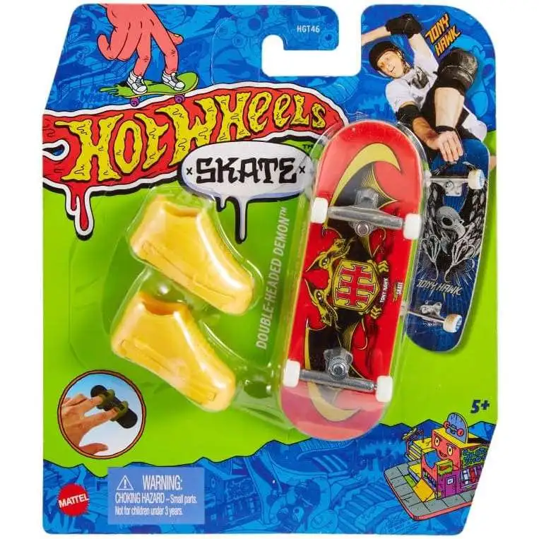 Hot Wheels Skate Tony Hawk Double-Headed Demon Mini Skateboard Mattel ...