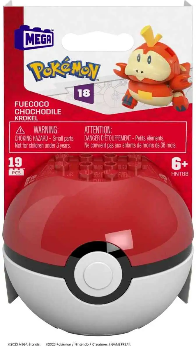 Pokemon Series 18 Fuecoco Set Mega Construx - ToyWiz