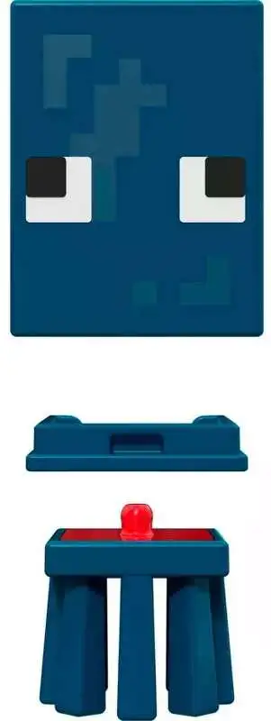 Minecraft Mob Head Minis Squid 3.25 Mini Figure Mattel Toys - ToyWiz