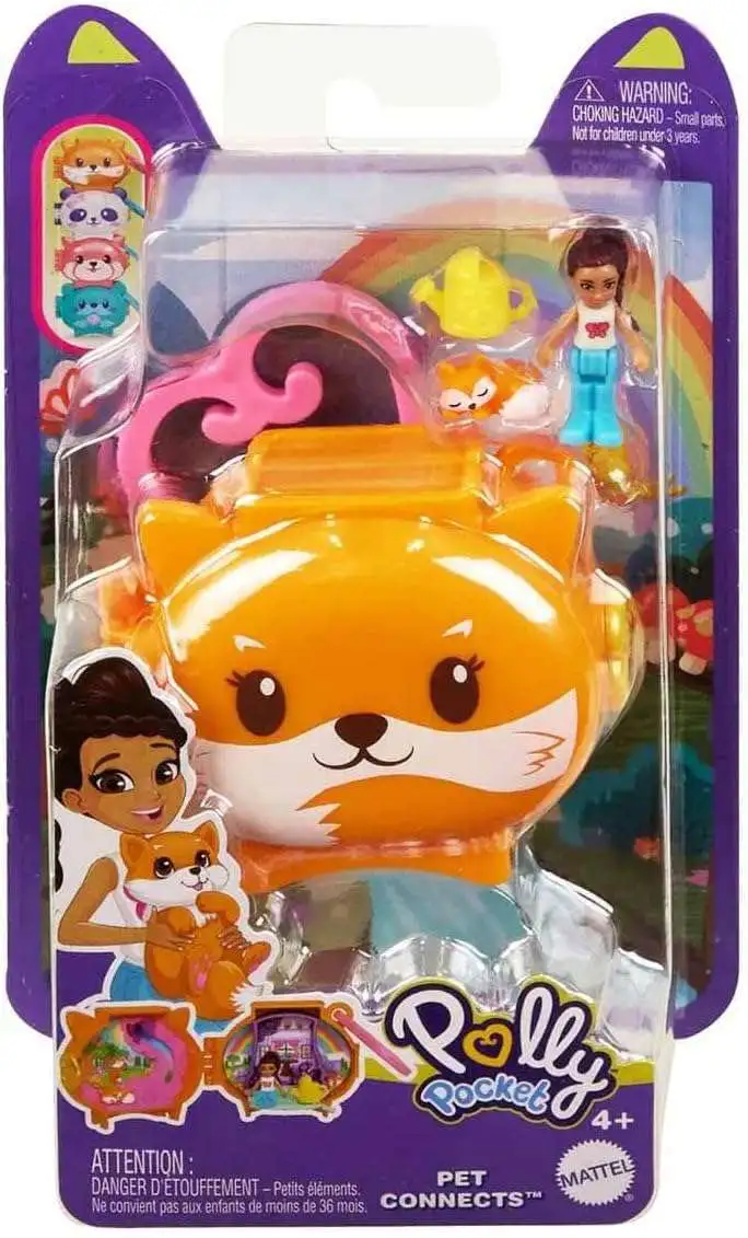 Polly Pocket Pet Connects Fox Micro Playset Mattel Toys - ToyWiz