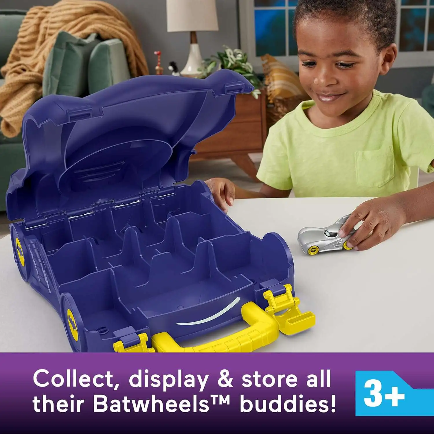 Fisher Price DC Batwheels Batcast Metal Batwheels 155 Carry Case Holds ...