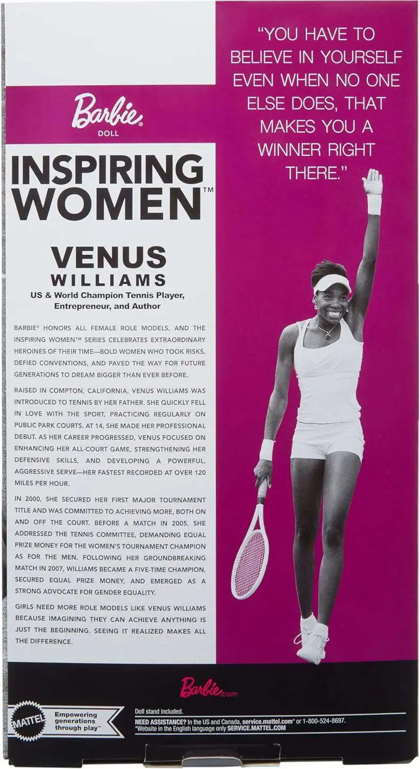 Barbie Signature Inspiring Women Venus Williams Doll Mattel - ToyWiz