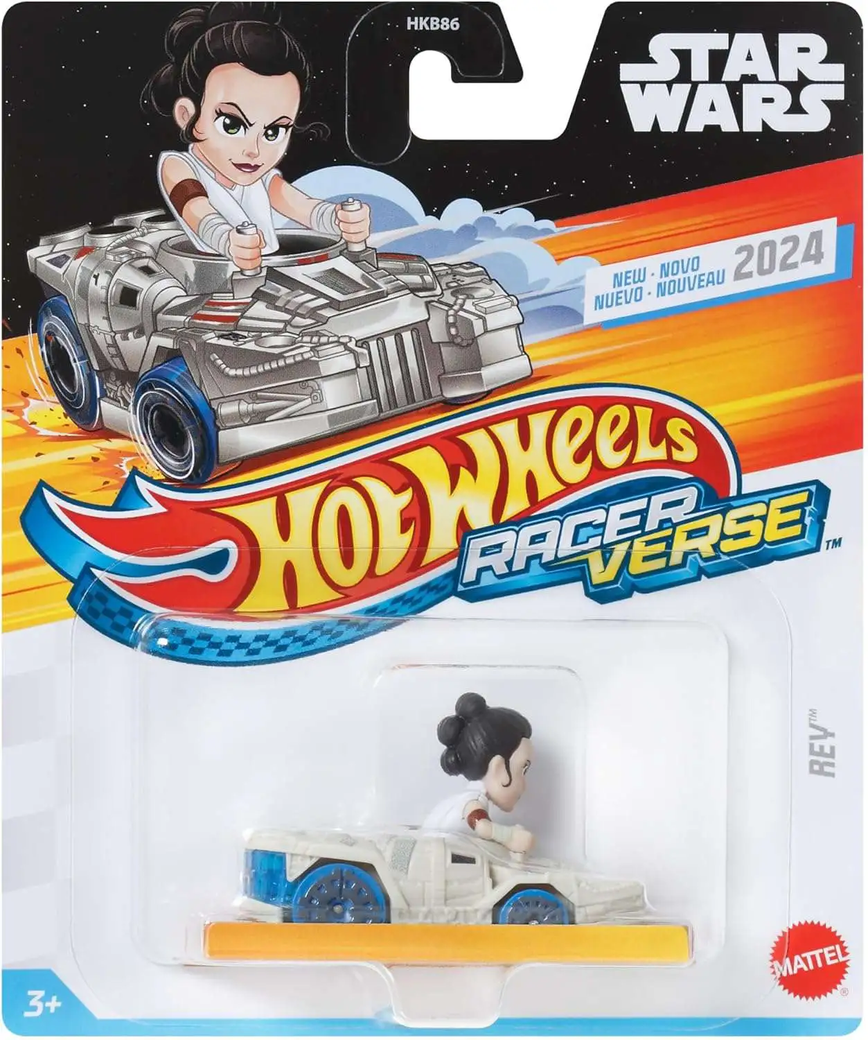 Hot Wheels RacerVerse Star Wars Rey Die Cast Car Mattel - ToyWiz