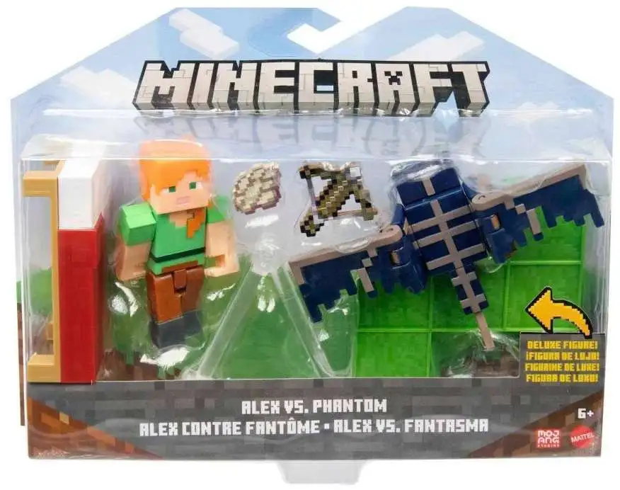 Minecraft Alex vs Phantom 3.25 Action Figure 2-Pack Mattel Toys - ToyWiz