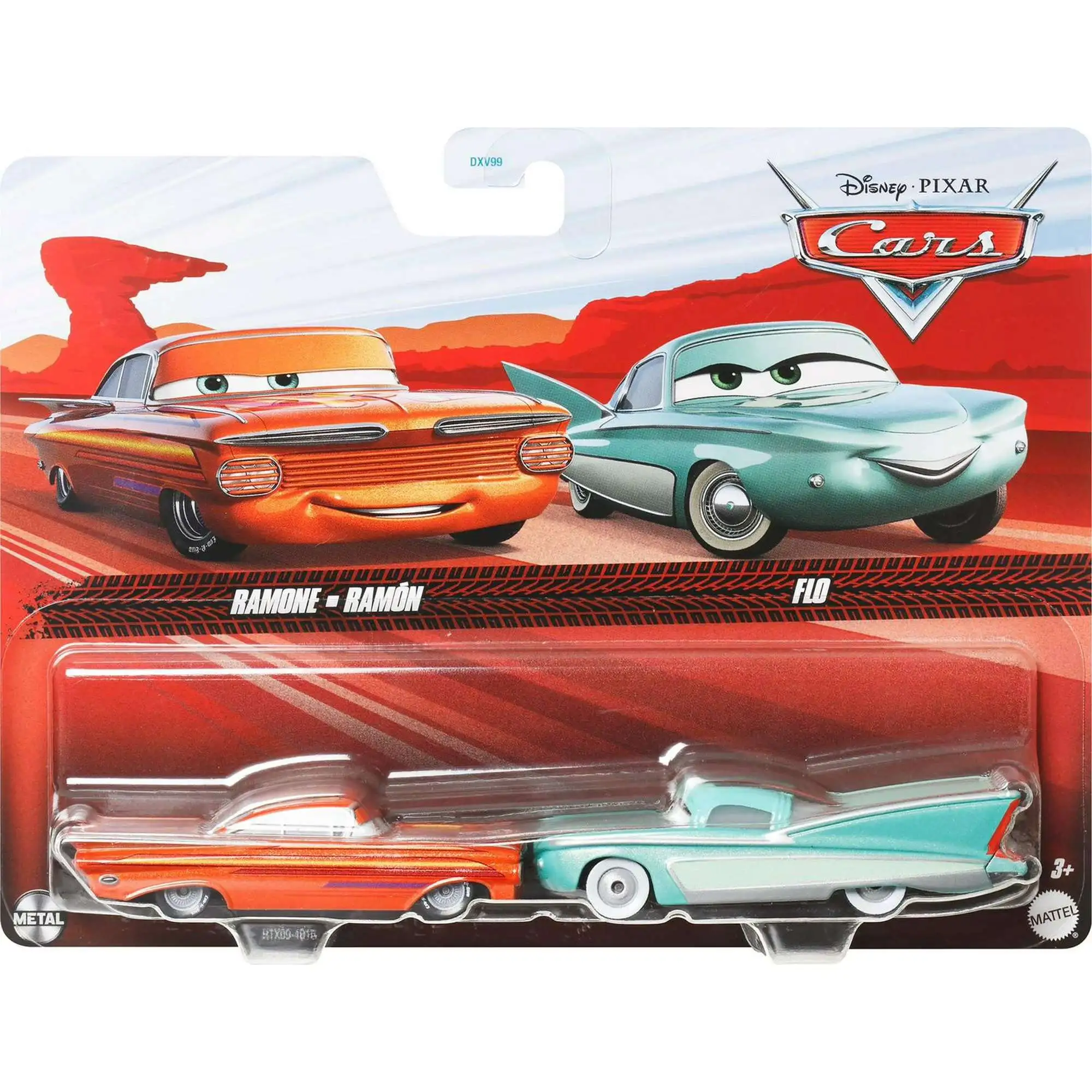 Disney Pixar Cars Metal Ramone Flo 155 Diecast Car 2-Pack Mattel Toys ...
