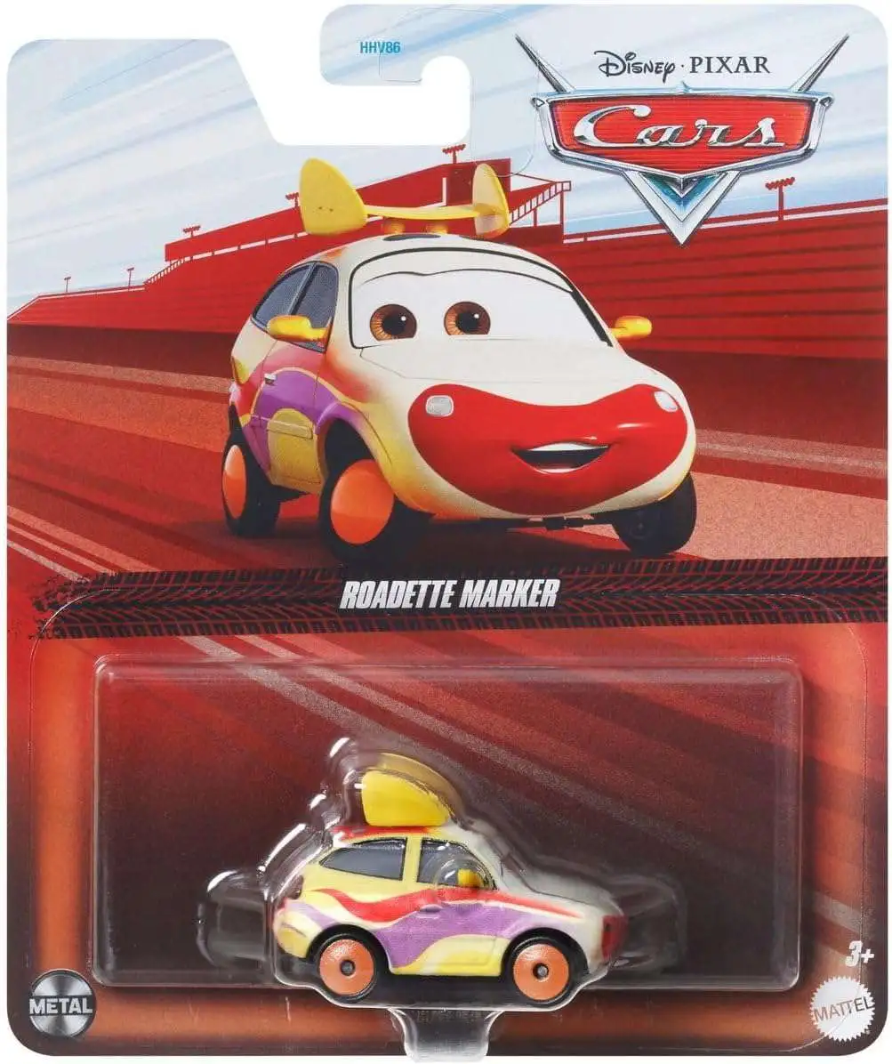 Disney Pixar Cars Metal Roadette Marker Diecast Car Mattel Toys - ToyWiz