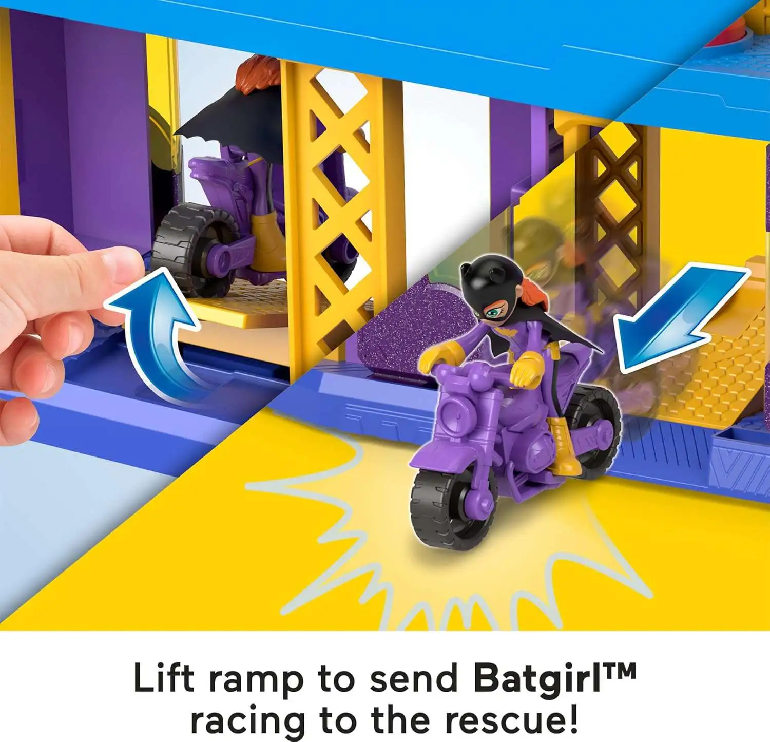Fisher Price DC Super Friends Imaginext Batgirl Hero Hideout 3 Playset ...