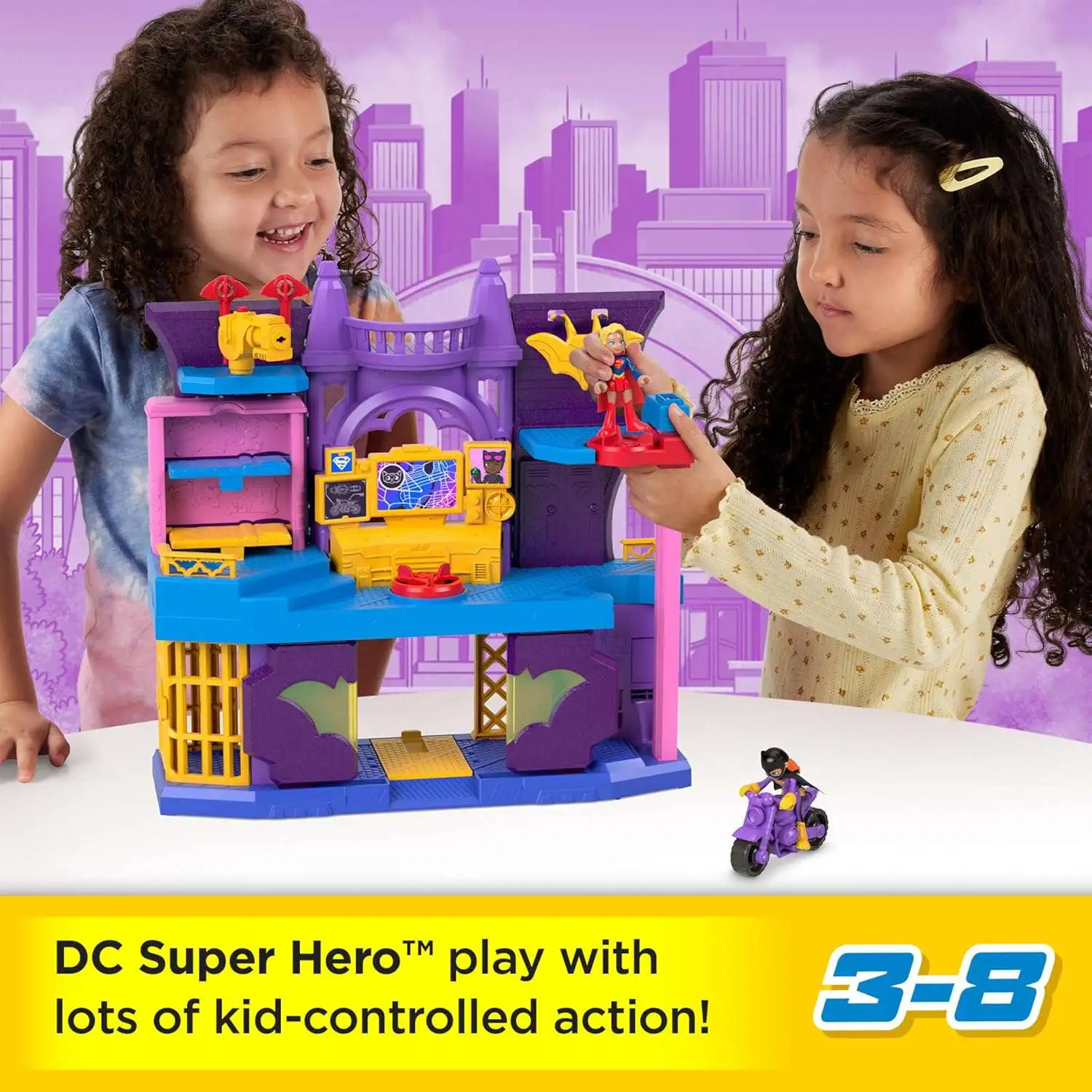 Fisher Price DC Super Friends Imaginext Batgirl Hero Hideout 3 Playset ...