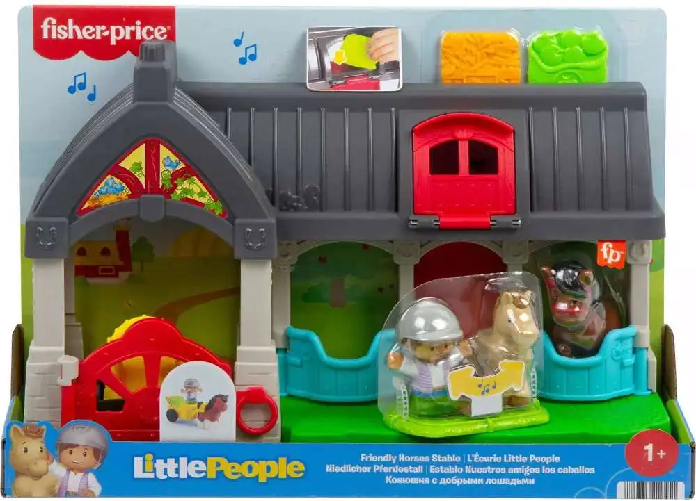 Fisher Price Little People Friendly Horses Stable Playset - ToyWiz
