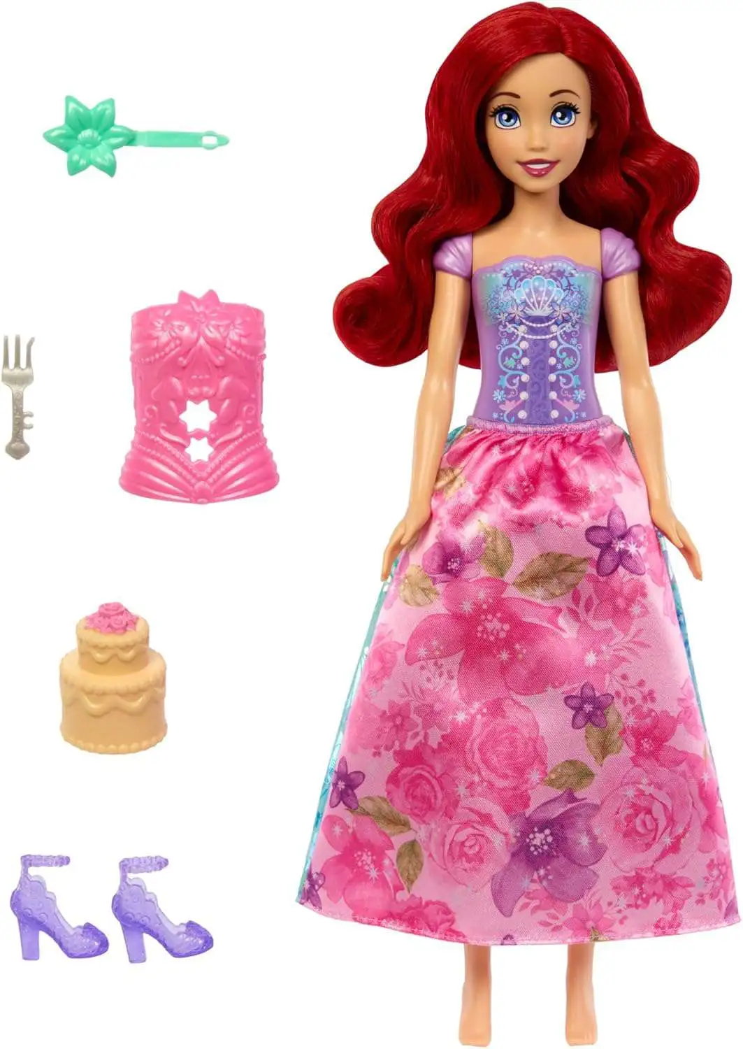 Disney Princess Spin Reveal Ariel Doll 11 Surprises Mattel - ToyWiz