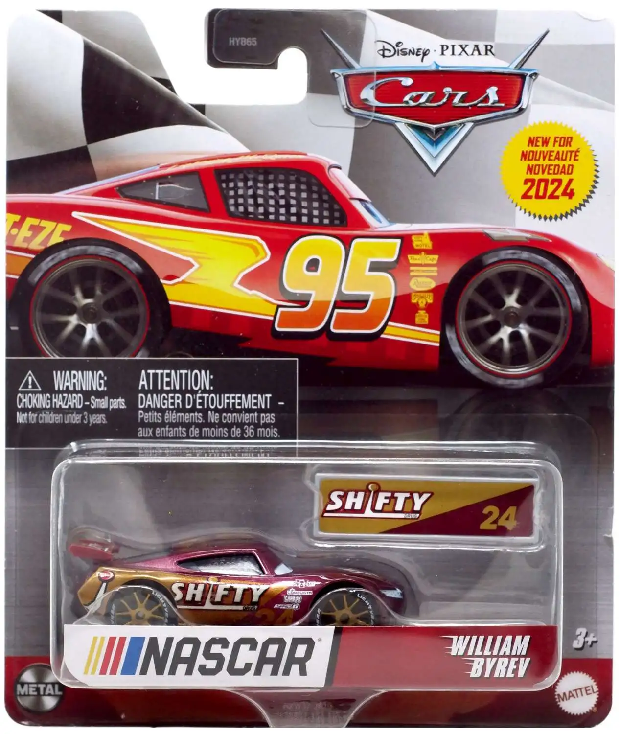 Disney Pixar Cars Cars 3 NASCAR William Byrev 155 Diecast Car 2024 v2 ...