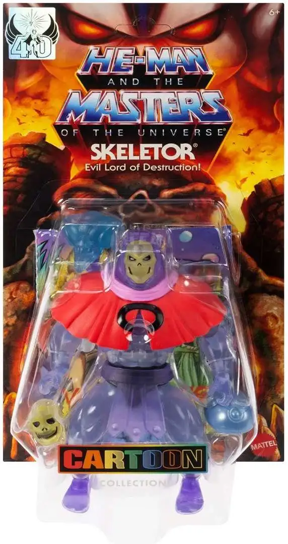 Masters of the Universe Cartoon Collection Origins Invisible Skeletor 5.5 Action Figure Mattel ...