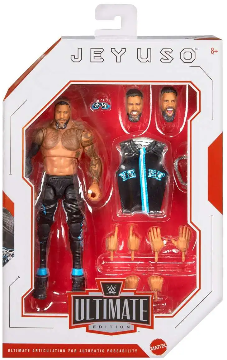 WWE Wrestling Ultimate Edition Series 26 Jey Uso 7 Action Figure Yeet ...