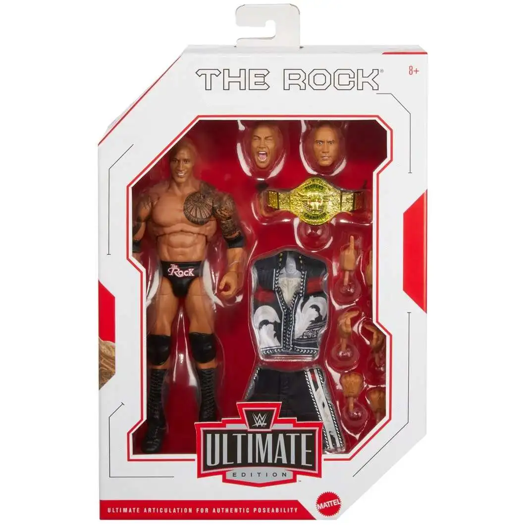 WWE Wrestling Ultimate Edition The Rock 7 Action Figure Mattel Toys ...