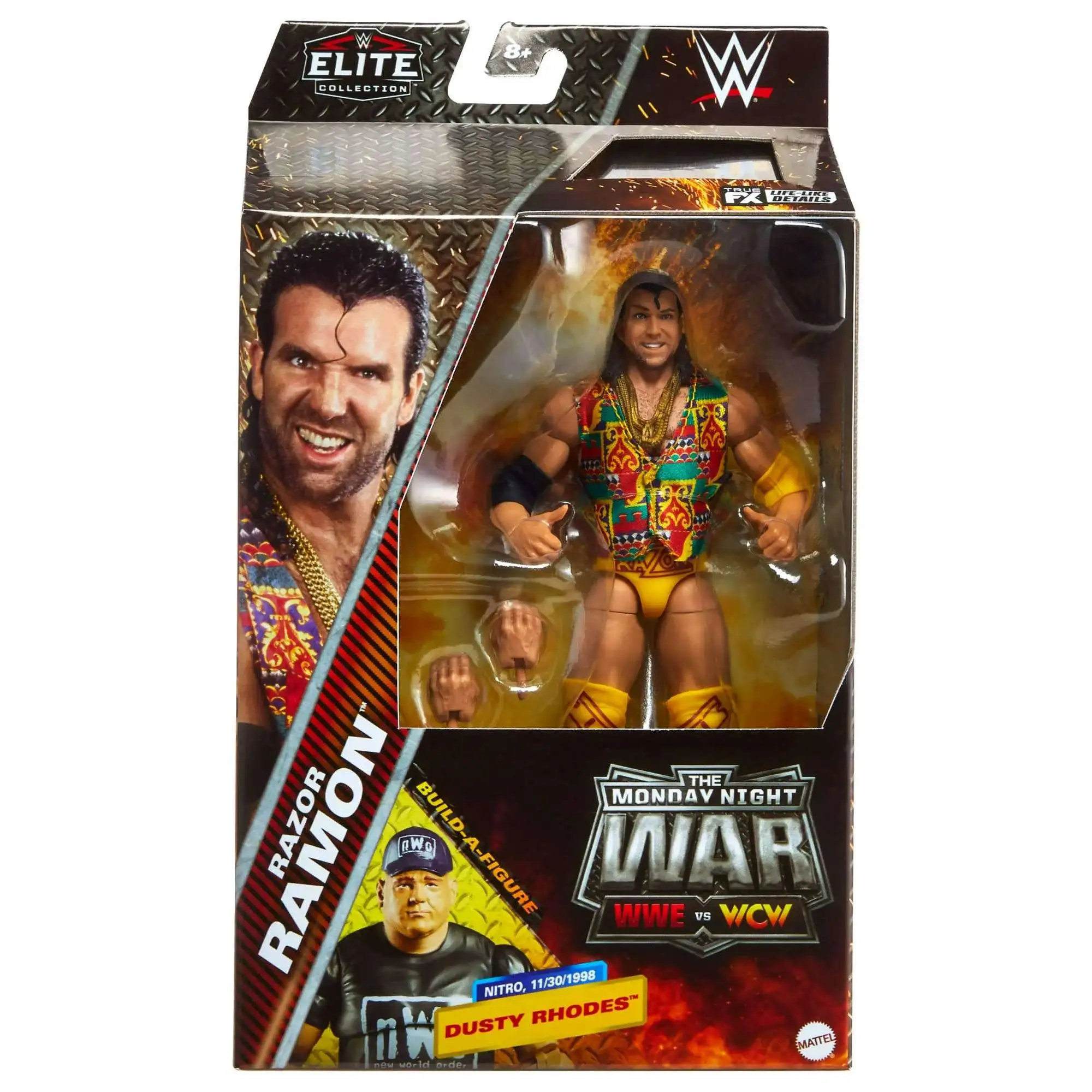 WWE Wrestling Elite Collection Monday Night War Razor Ramon 6 Action Figure Build Dusty Rhodes ...