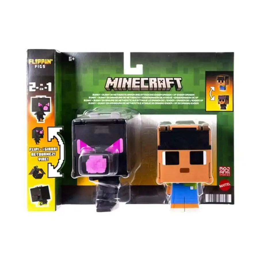 Minecraft Flippin Figs Sunny Sunny in Netherite Armor Attacking Ender ...