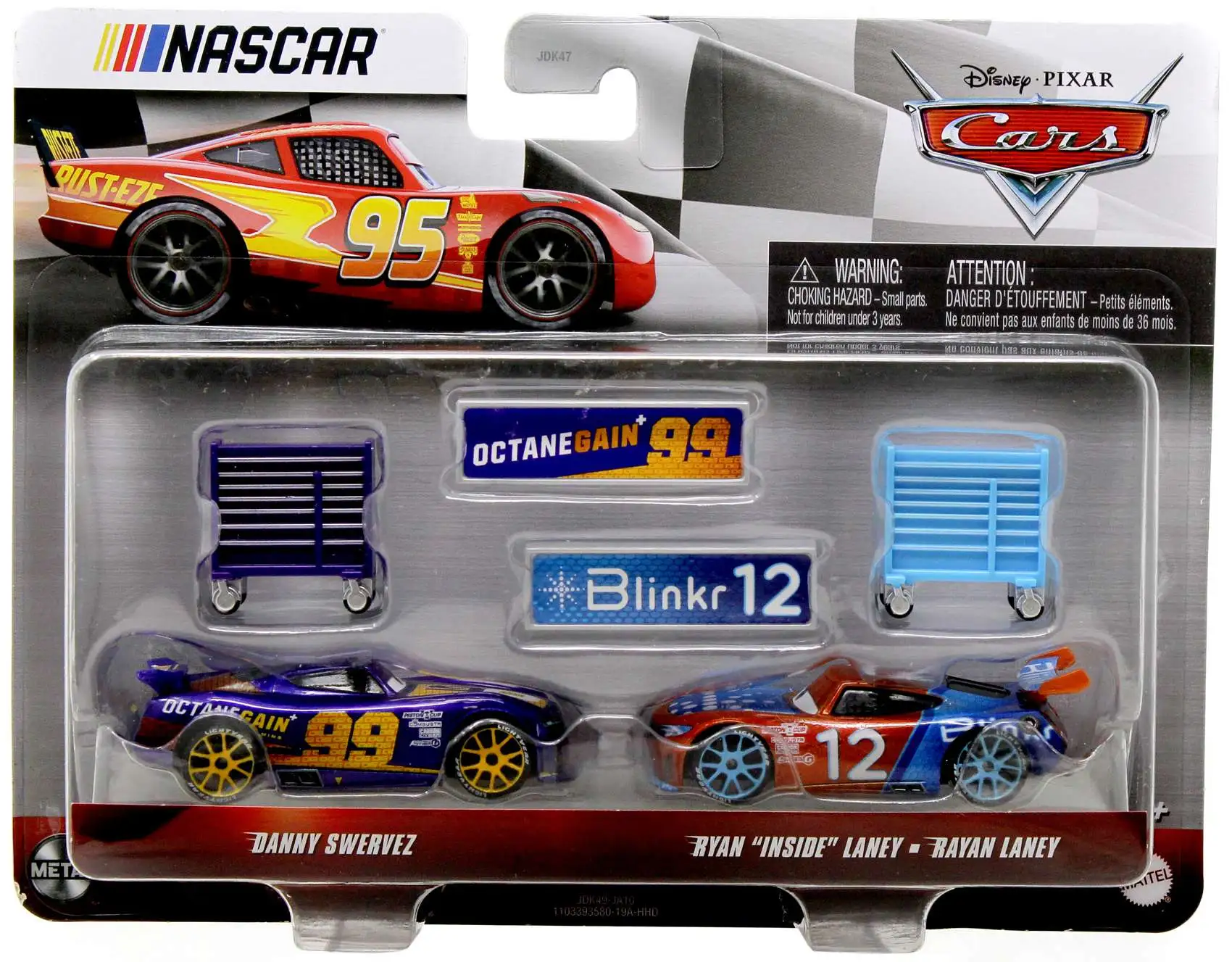 Disney Pixar Cars Cars 3 NASCAR Danny Swervez Ryan Inside Laney 155 ...