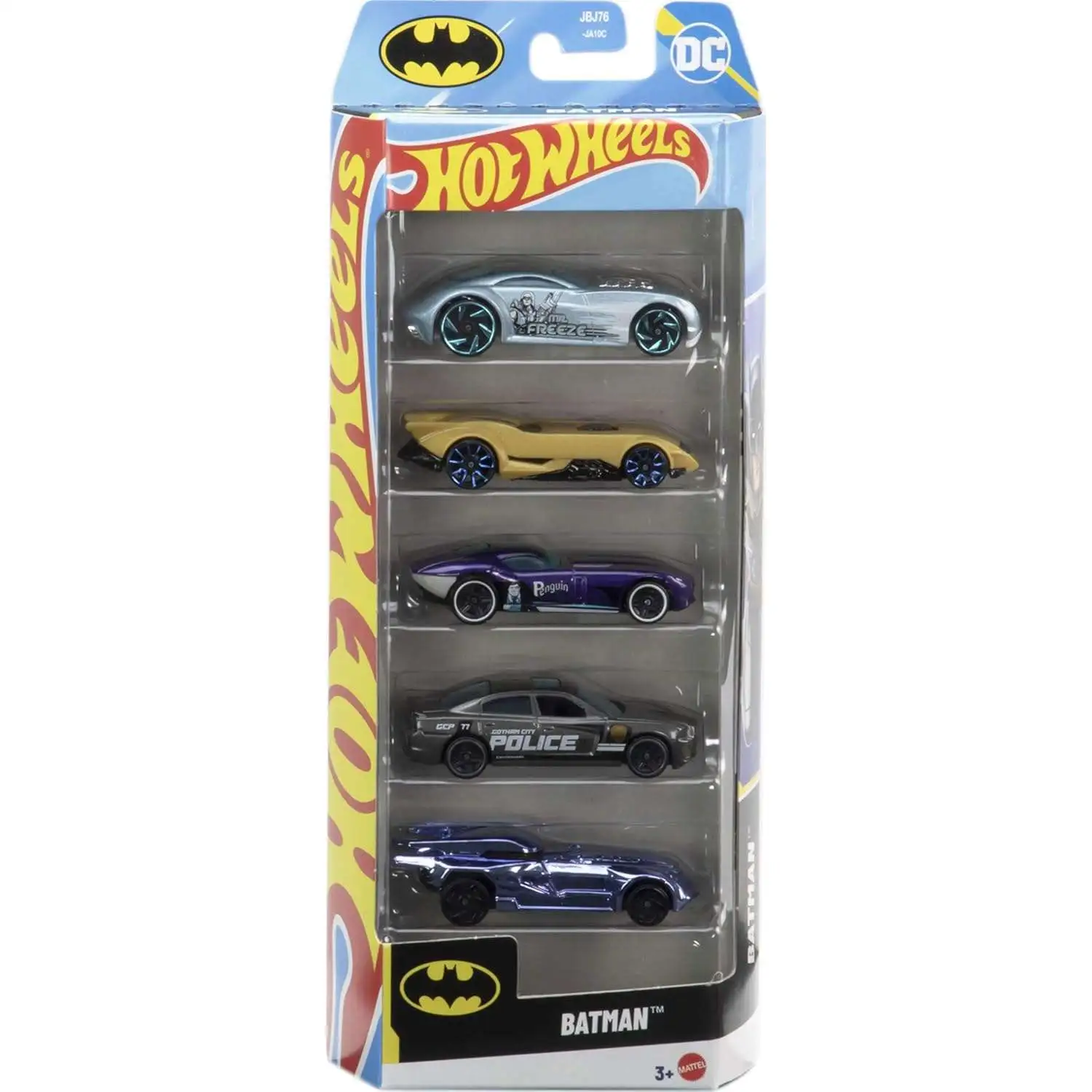 Hot Wheels Batman Sir Ominouse, Batman Batmobile, Fast Felion, 11 Dodge ...