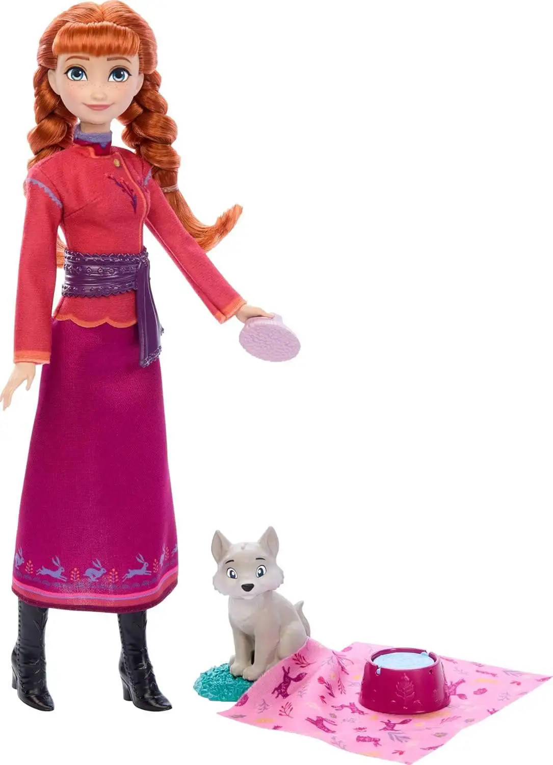 Disney Frozen Animals of Arendelle Anna Wolf Cub 11.5 Doll Mattel - ToyWiz