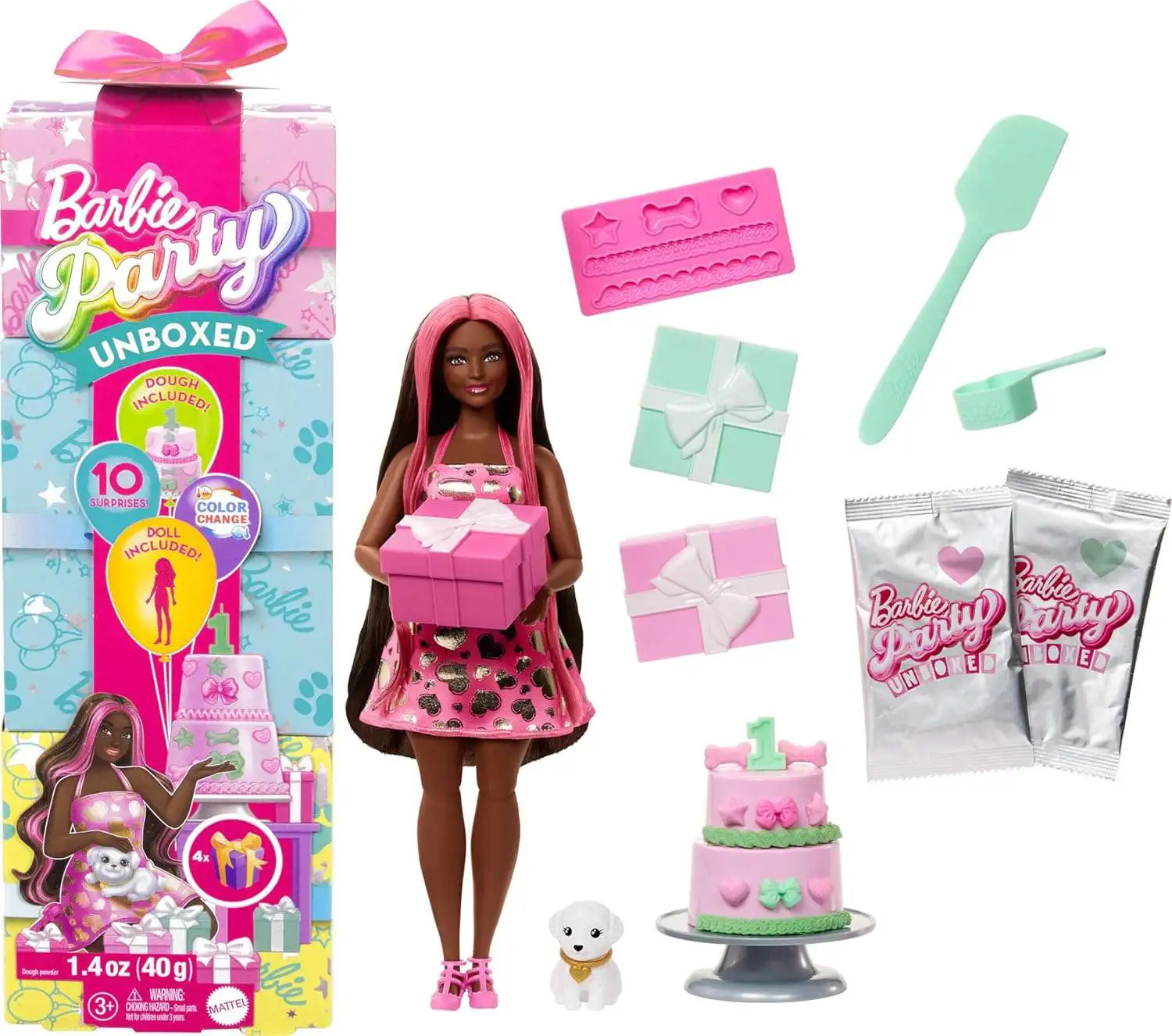 Barbie Party Unboxed Surprise Doll Version 3 Mattel - ToyWiz