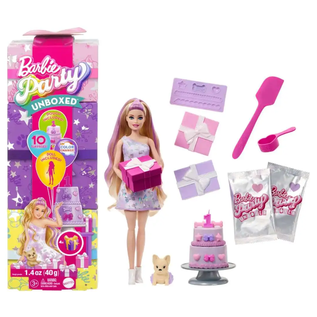 Barbie Party Unboxed Surprise Doll Version 1 Mattel - ToyWiz