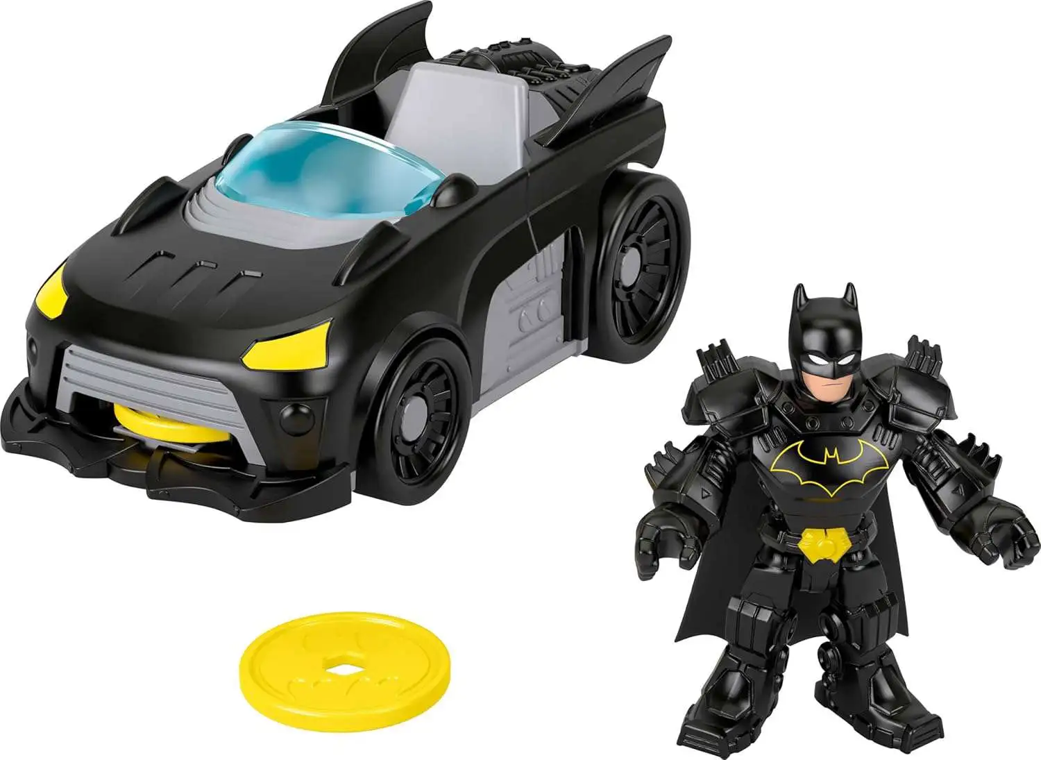 Fisher Price DC Super Friends Imaginext Metal Force Batmobile Vehicle ...