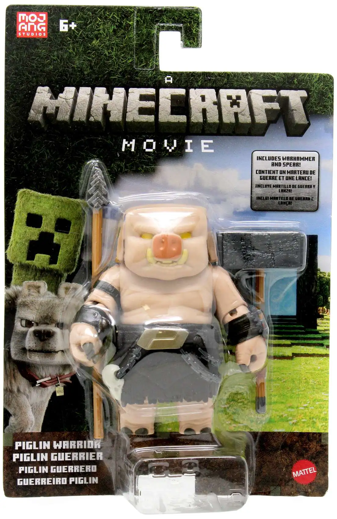 A Minecraft Movie Piglin Warrior 4 Action Figure Mattel Toys - ToyWiz