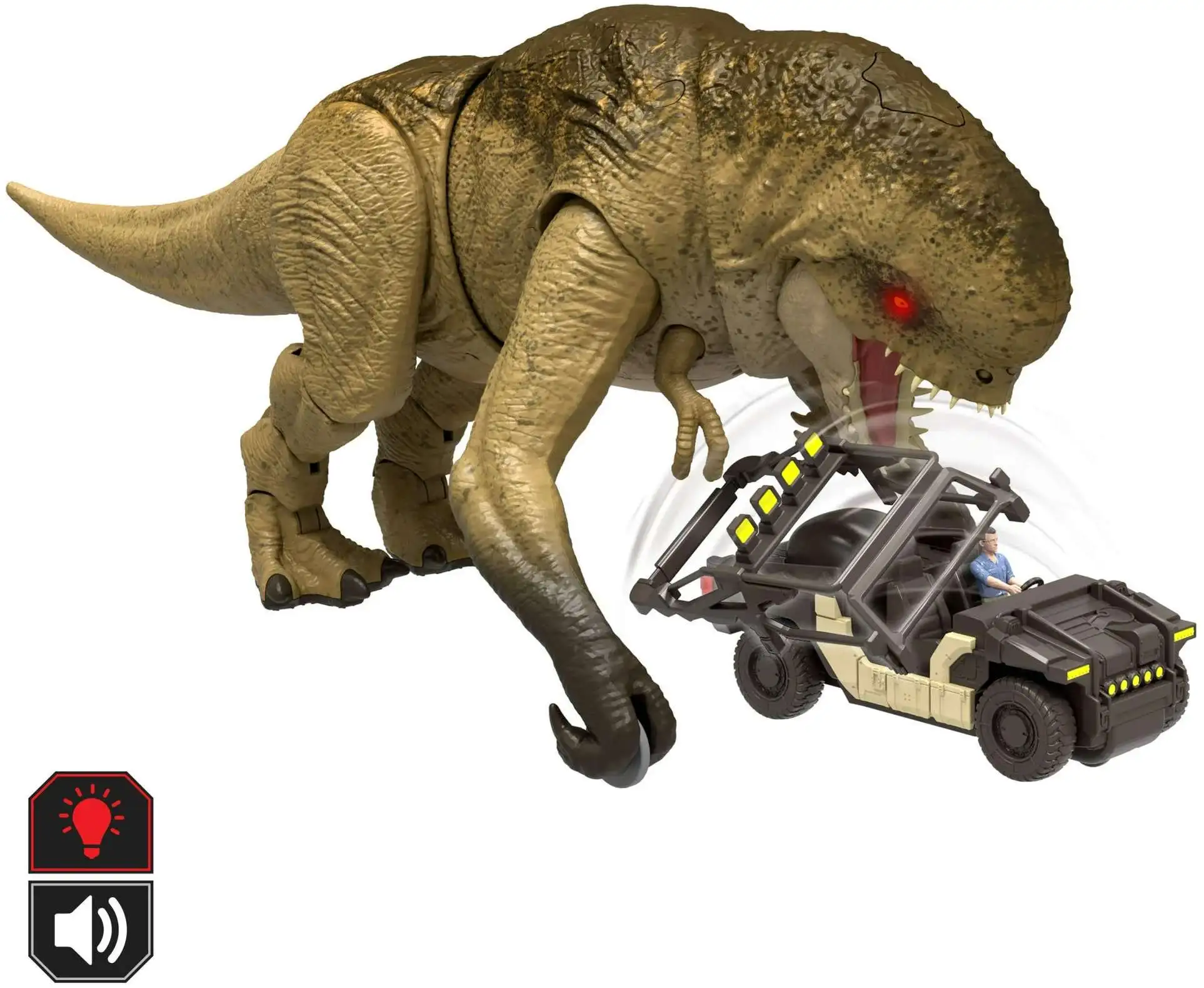 Jurassic World Rebirth Track N Chomp Distortus Rex RC Action Figure ...