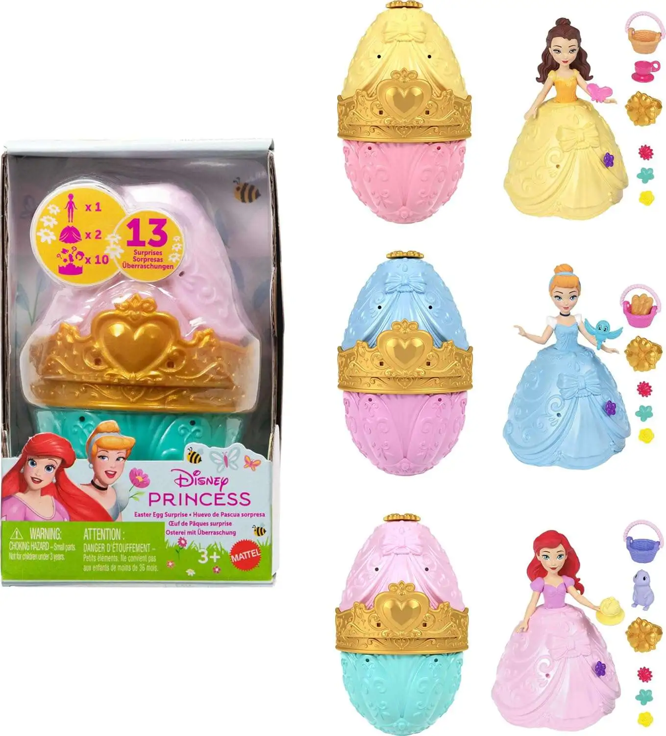 Disney Princess Easter Egg Surprise Mystery Pack 1 Princess, 2 Skirts ...