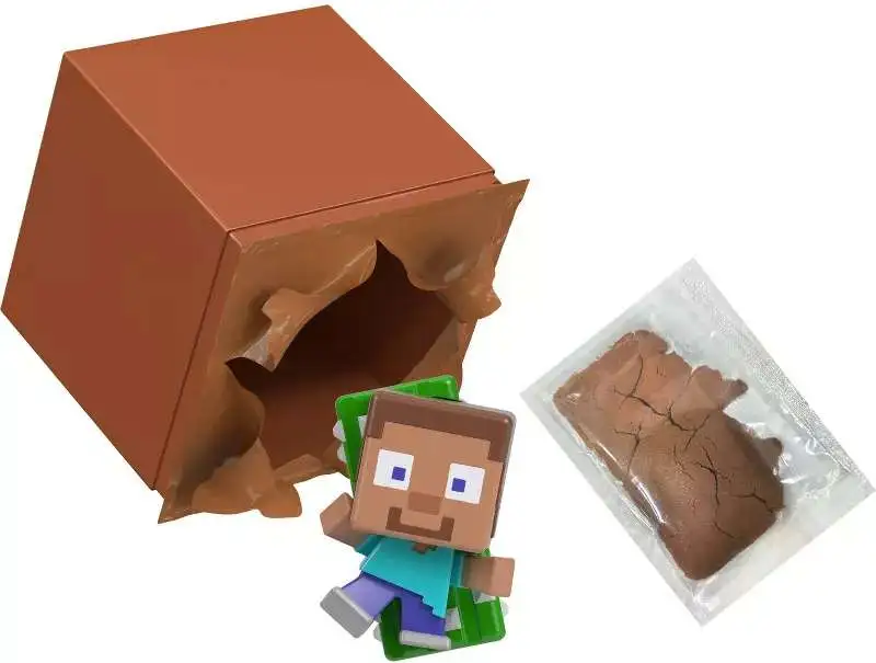 Minecraft Mini Mode Bloom Blocks Steve Mini Figure Mattel Toys - ToyWiz