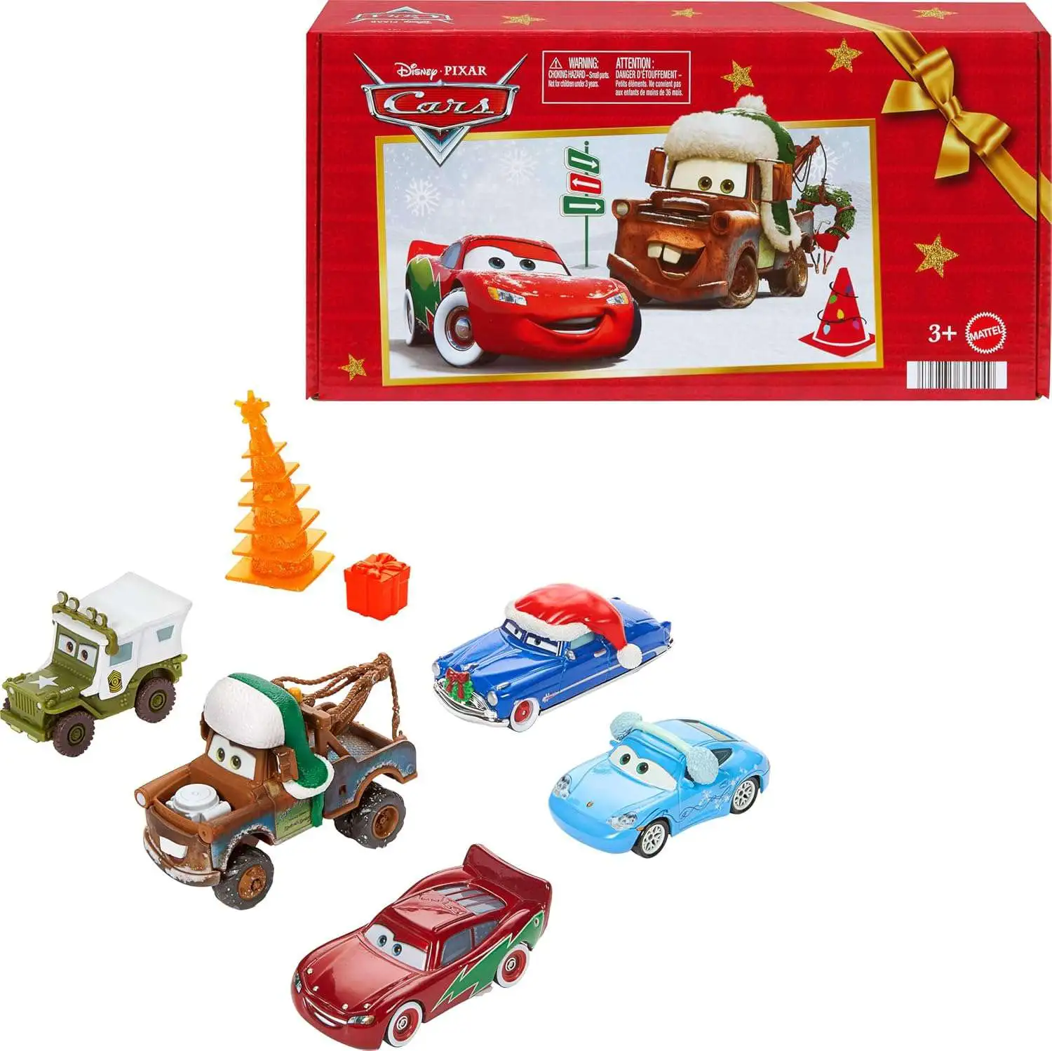 Disney Pixar Cars Cars Holiday Winter Sarge, Mater, Doc Hudson, Sally ...